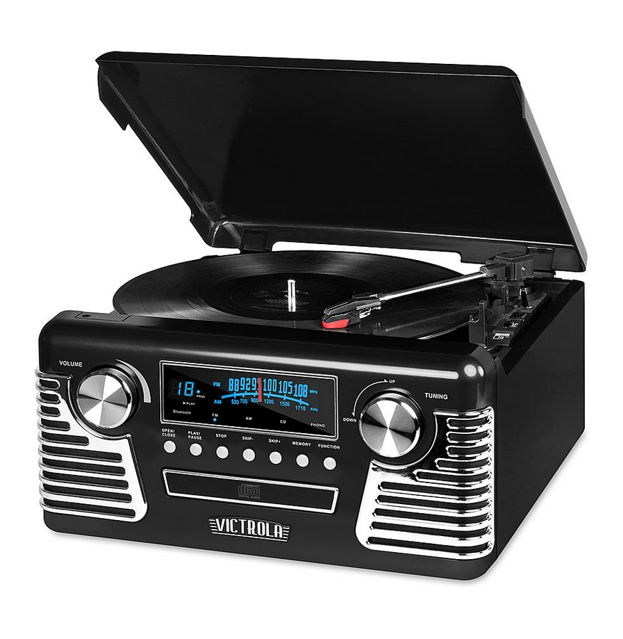 Victrola V50-200 50's Retro 3-CD Turntable | NT Electronics – NT ...
