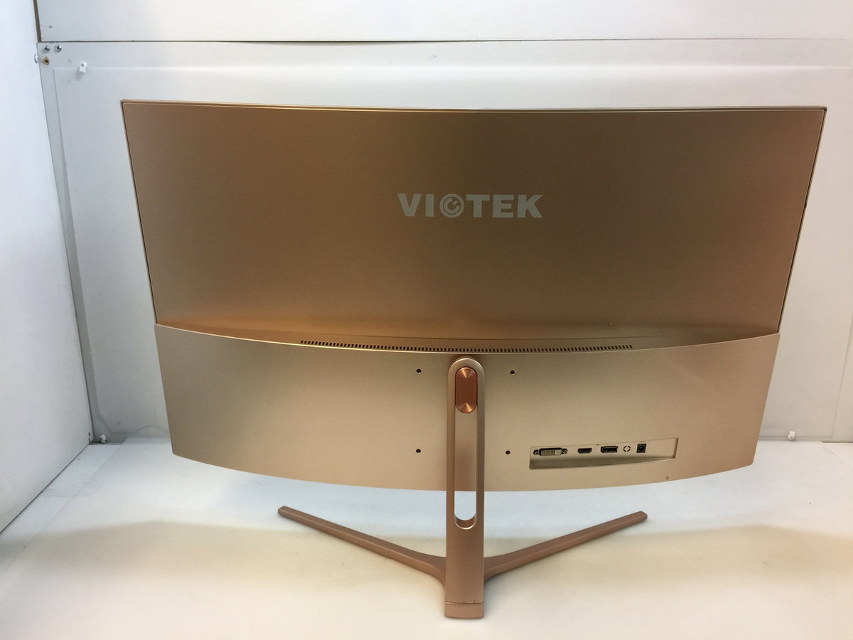VioTek GN32Q 32" 2560x1440p 144 Hz Rose Gold DVI HDMI HD Curved Monito ...