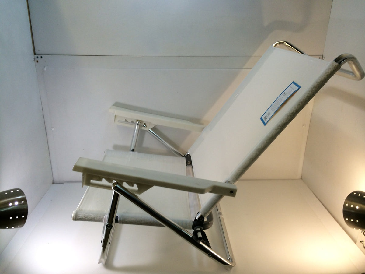 (Lot of 4) Rio Adjustable to 5 Position Beach Lounge Chair, White – NT ...