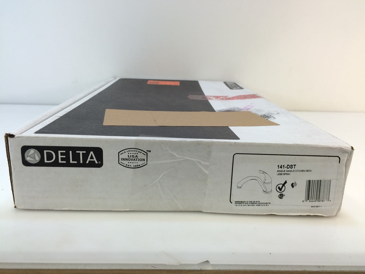 Delta 141-DST Collins Lever Single-Handle Standard Kitchen Faucet in C ...