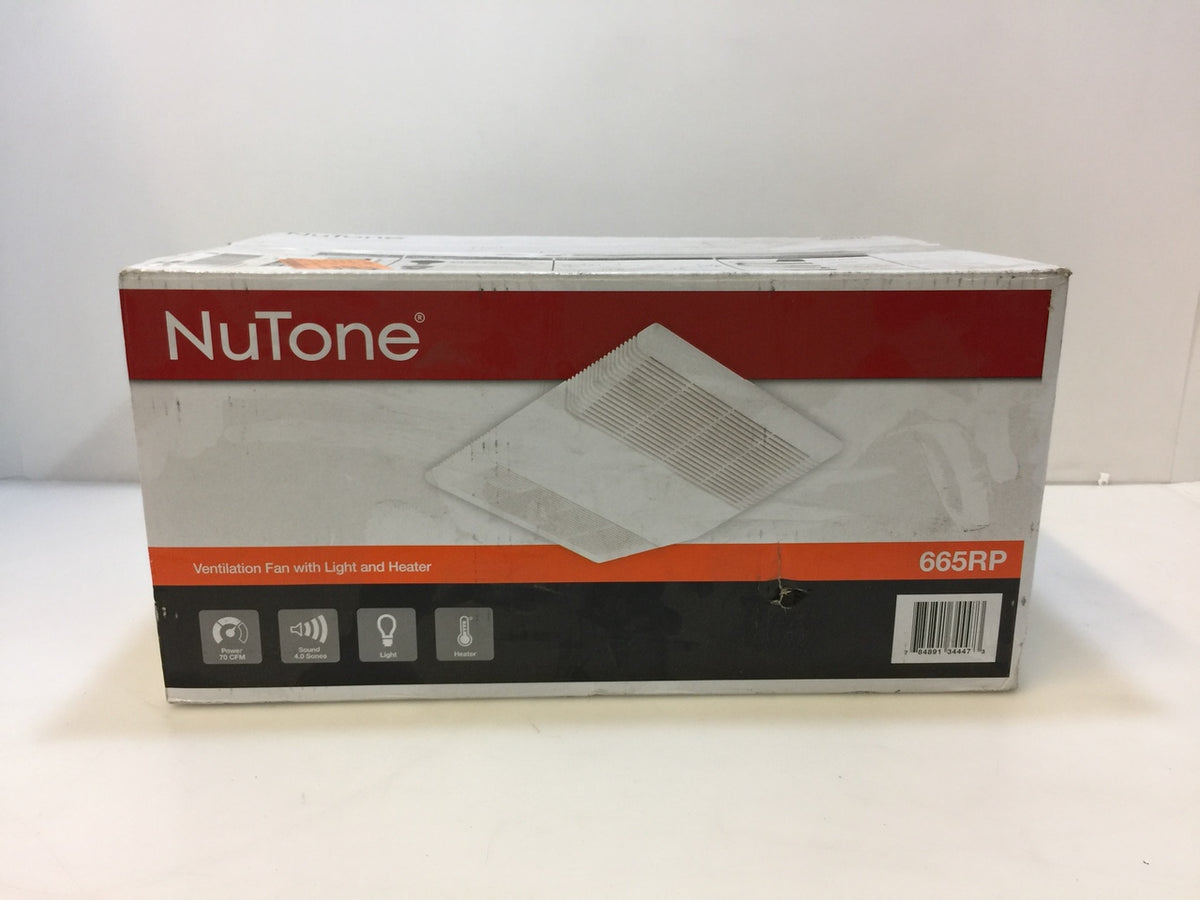 NuTone 665RP 70 CFM Ceiling Exhaust Fan with Light Heater – NT ...