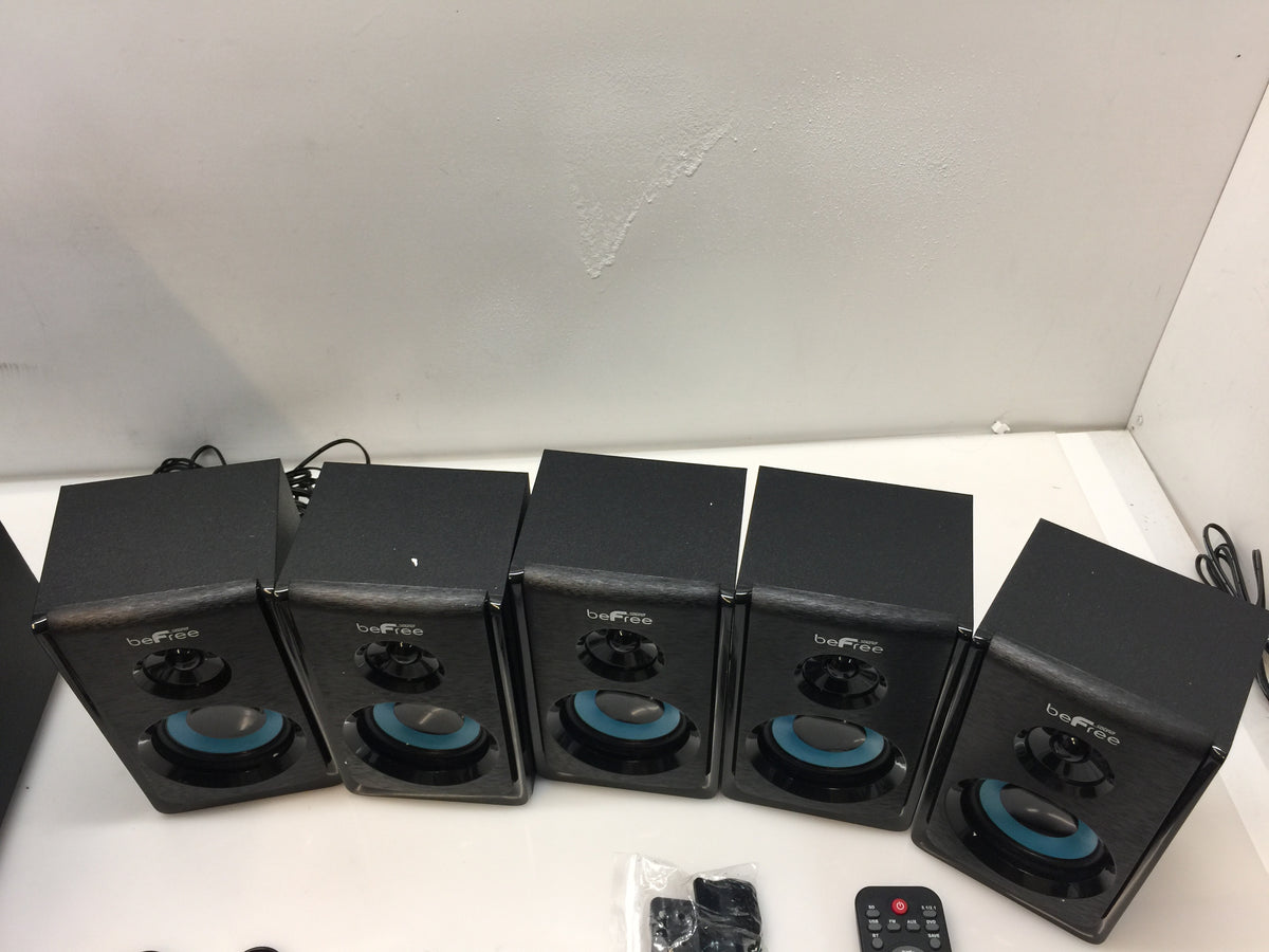 beFree Sound BFS-500 5.1 CH Surround Sound Bluetooth Speaker System Bl ...