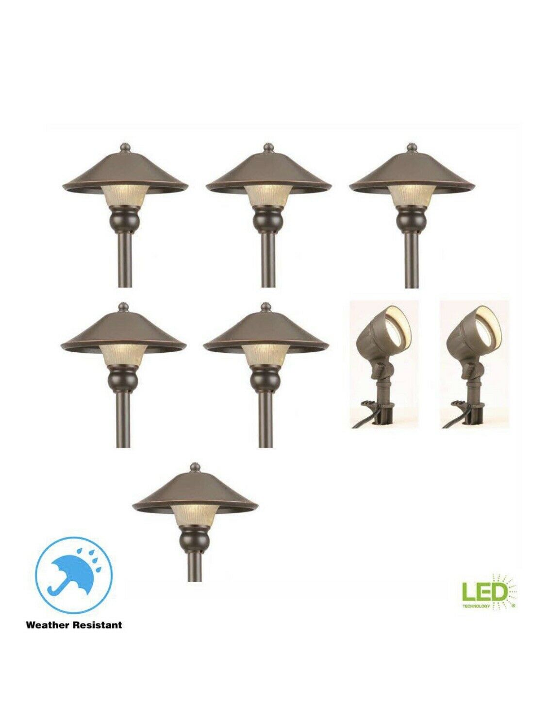 Hampton Bay Outdoor Walkway Lighting These BHG X Walmart Solar Lights