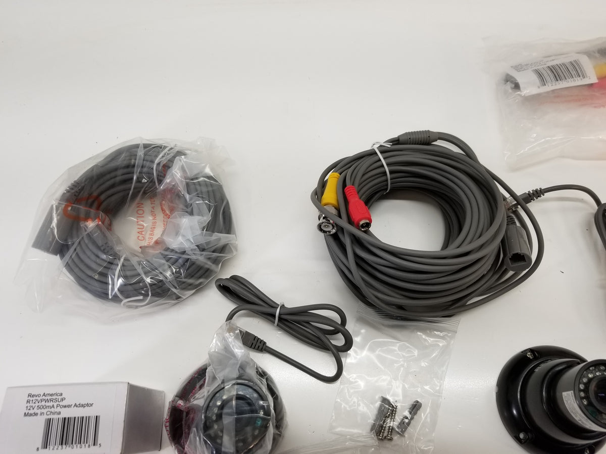 REVO America 700TVL Indoor/Outdoor Mini Turret Camera 100ft Black (2-P ...