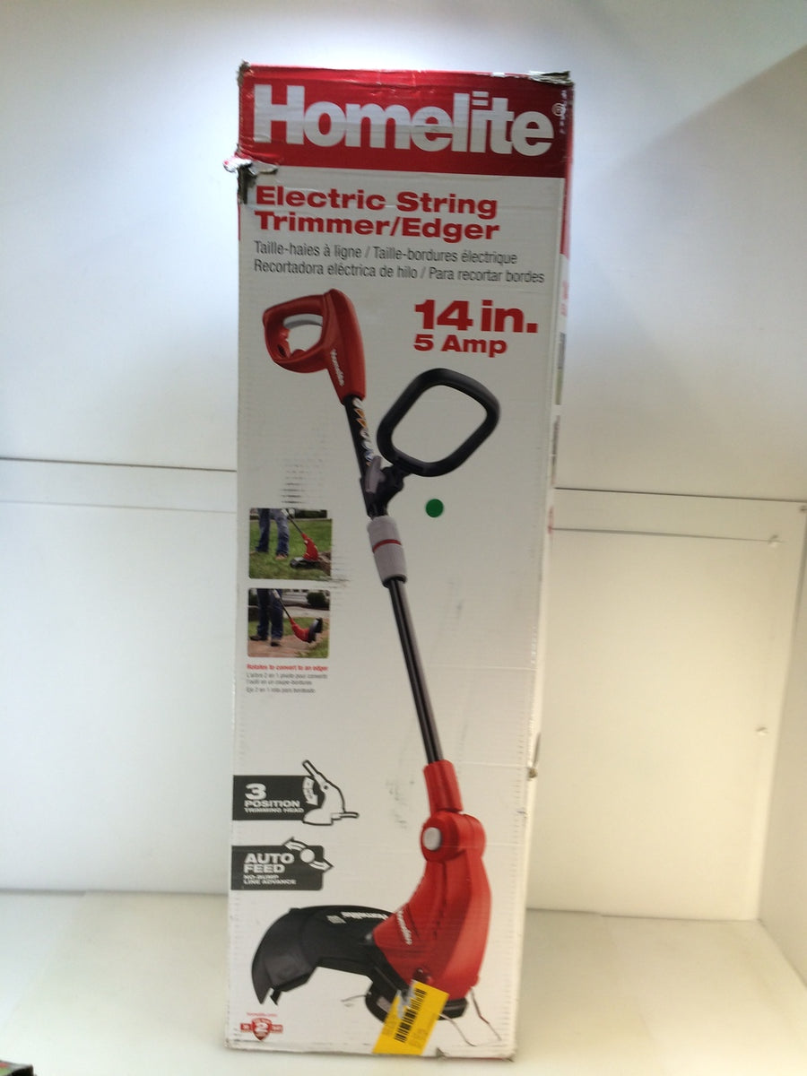 Homelite UT41121A 5 Amp Straight Shaft Electric String Trimmer/Edger ...