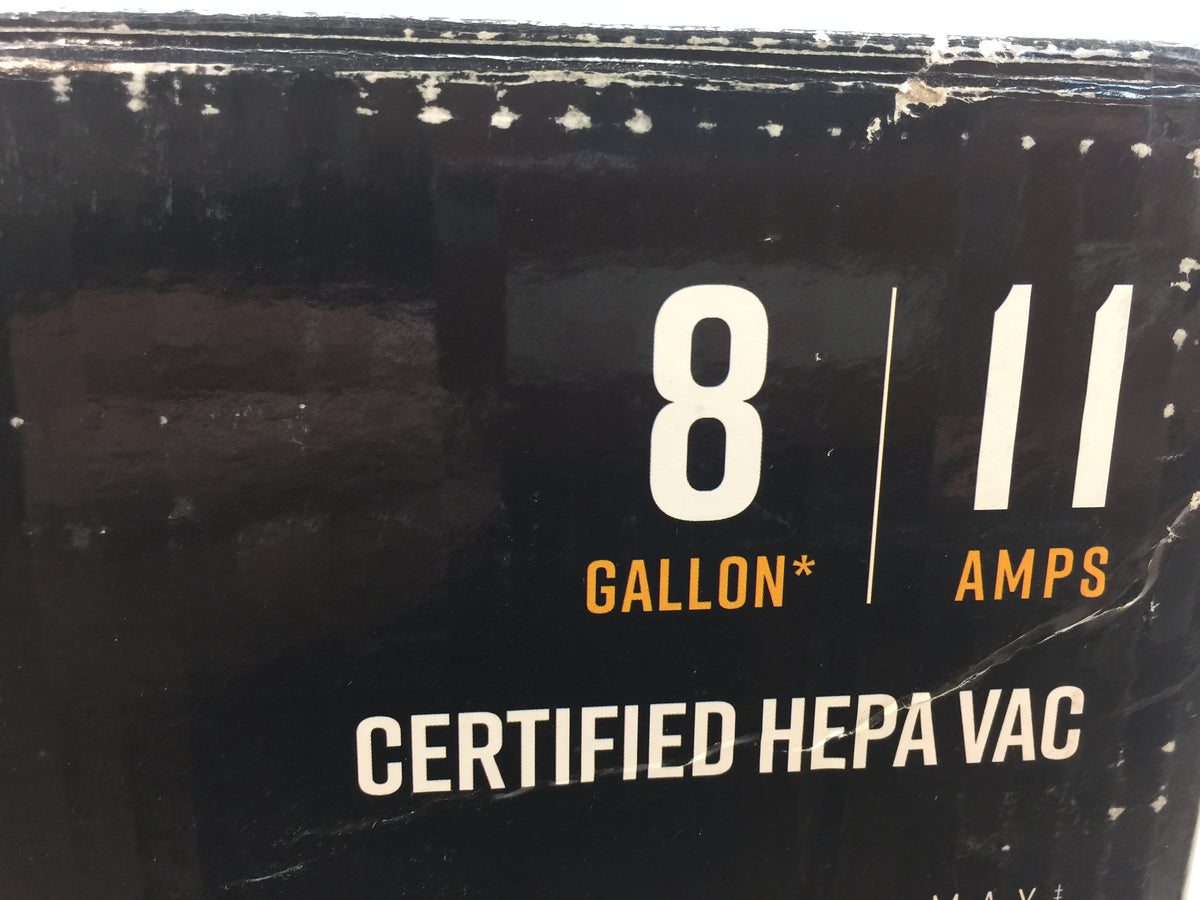 Vacmaster VK811PH 8 gal. HEPA Industrial Wet/Dry Vac with 2-Stage Moto ...