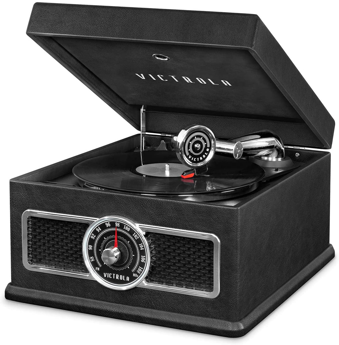 Victrola VTA-800B 5-in-1 Nostalgic Bluetooth Record Player Cd, Radio T ...