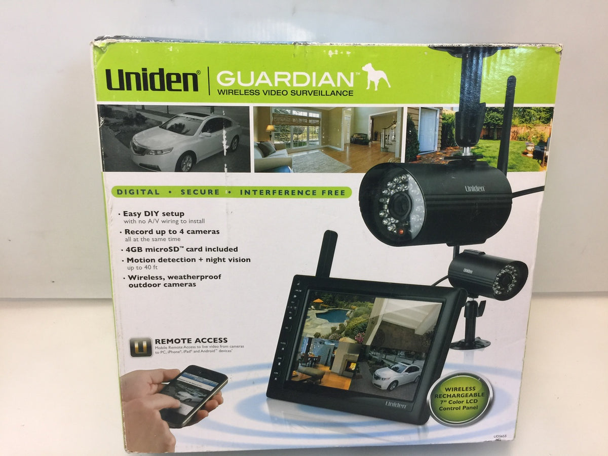 Uniden UDS655 7-Inch Video Surveillance with 2 Outdoor Cameras – NT ...