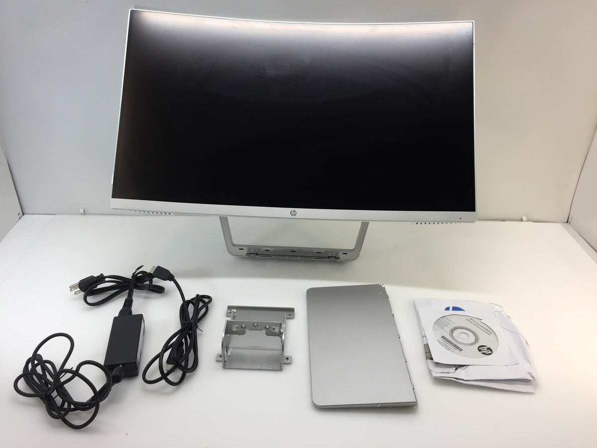HP Curved 27" Curved HD LED Monitor - Silver (HP27SC1) Z4N74AA#ABA – NT ...