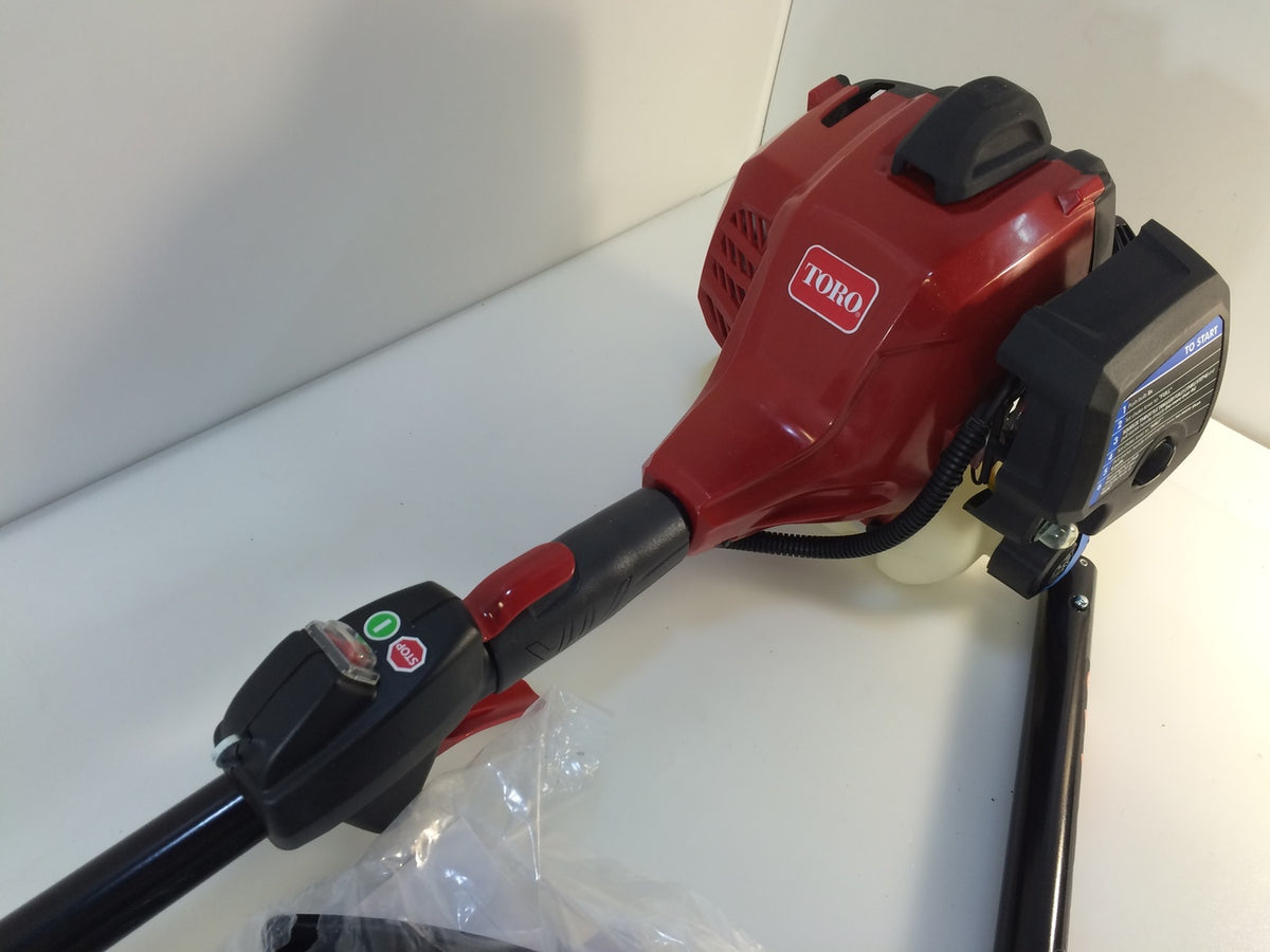 Toro 2-Cycle 25.4cc Attachment Capable Curved Shaft Gas String Trimmer ...