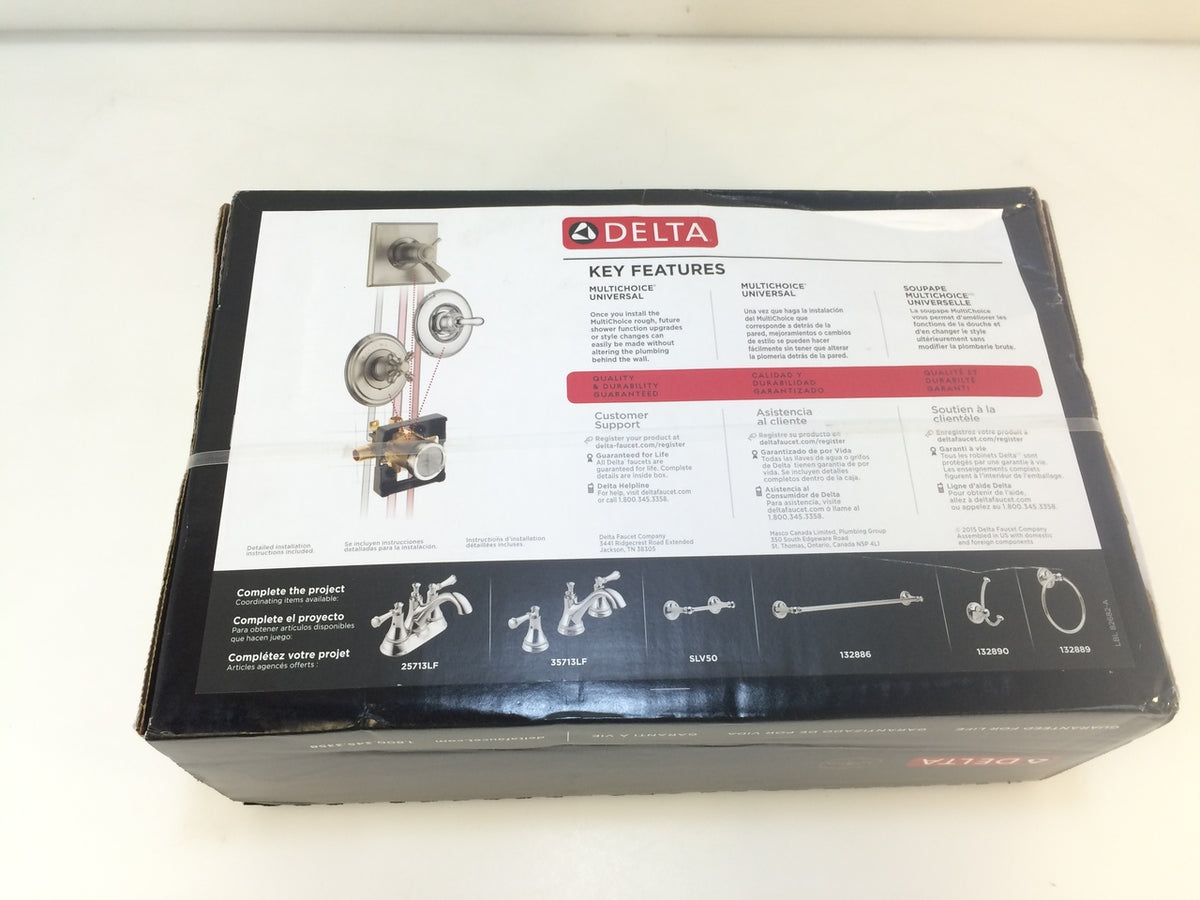 Delta 144713 Silverton Single-Handle 1-Spray Tub and Shower Faucet in ...