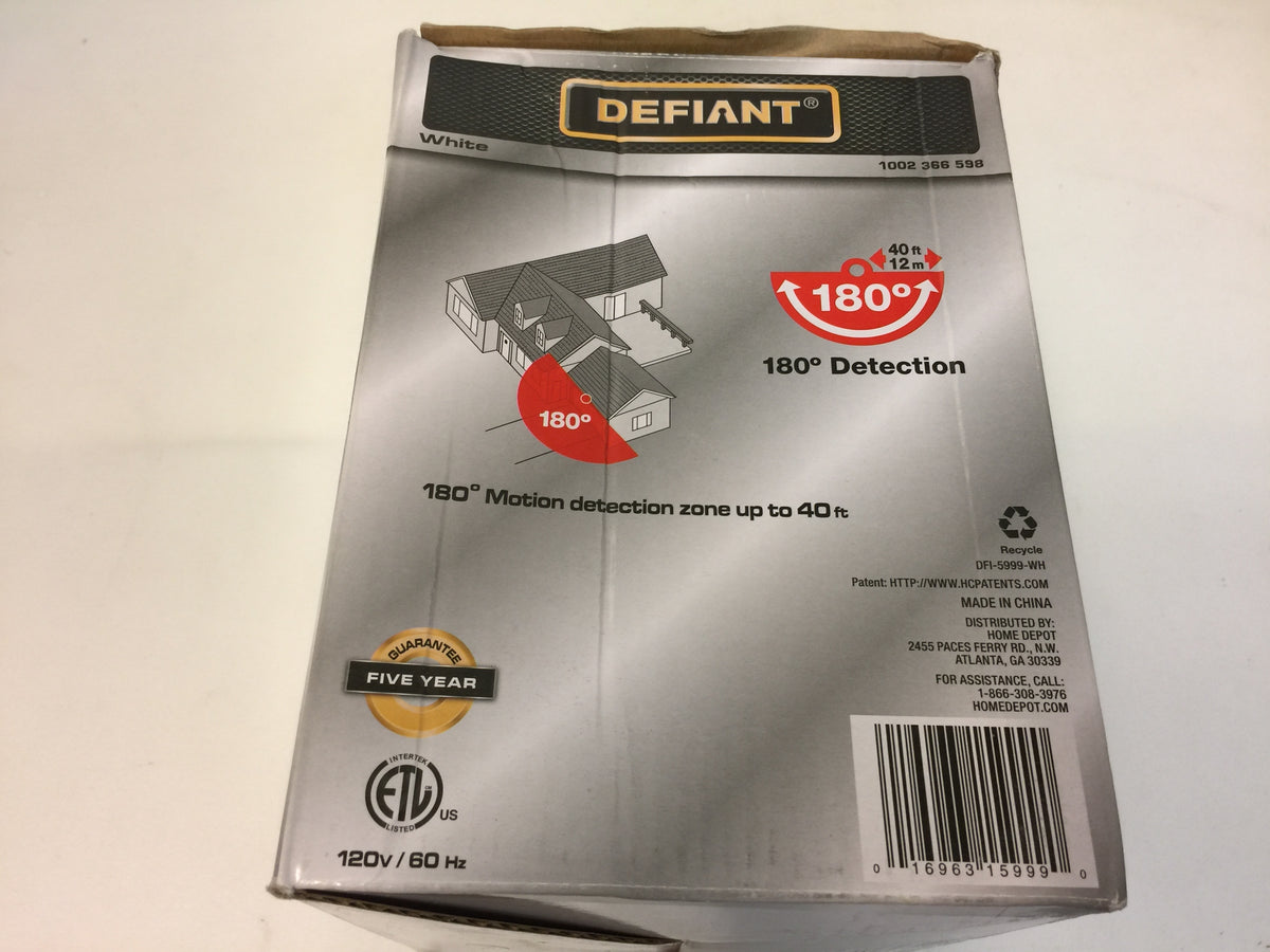 Defiant DFI-5999-WH 180 White Motion LED Flood Light Twin Head 1002366 ...