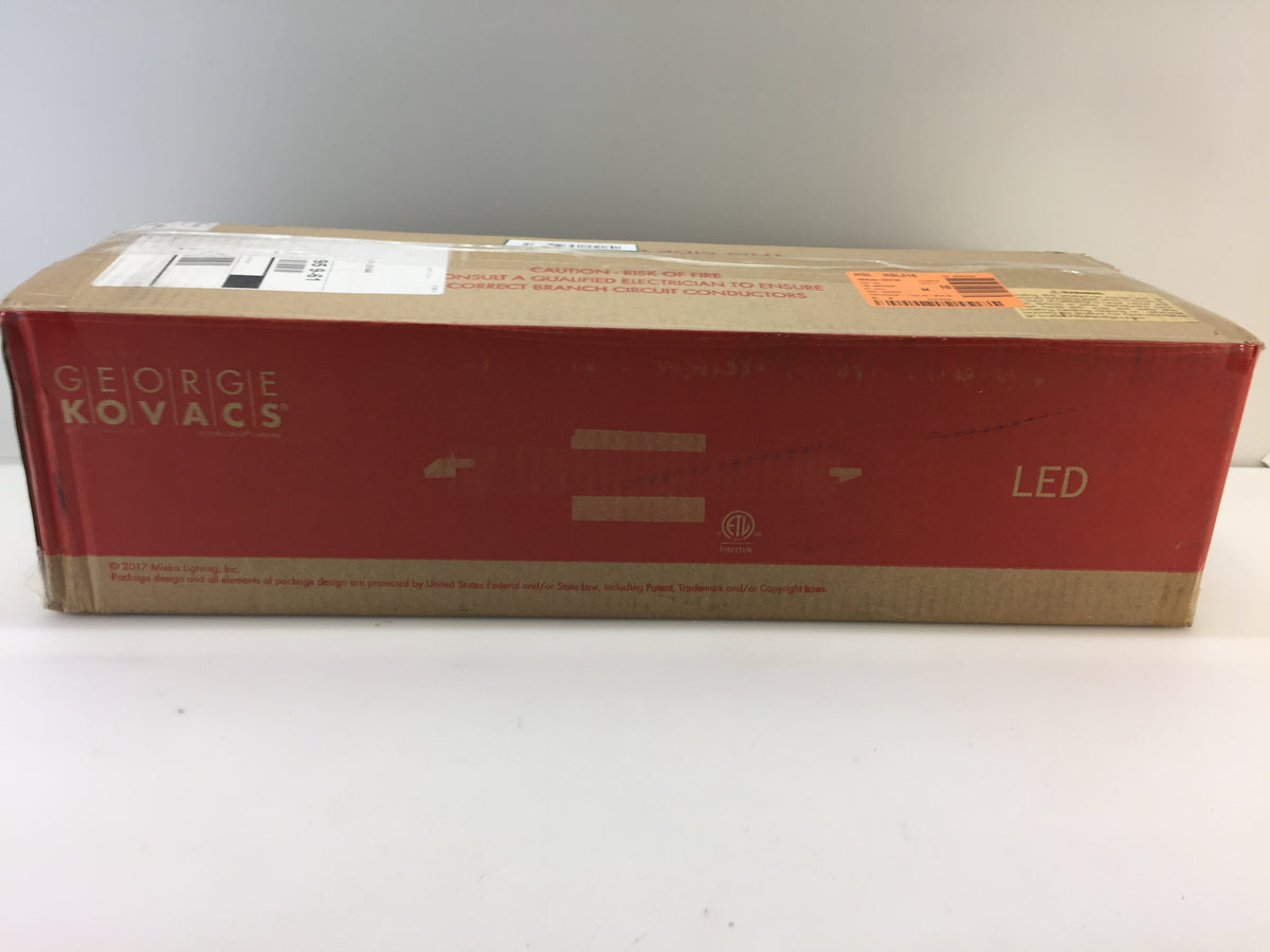 George Kovacs P5044-084-L Tube 22W Brushed Nickel Integrated LED Bath ...